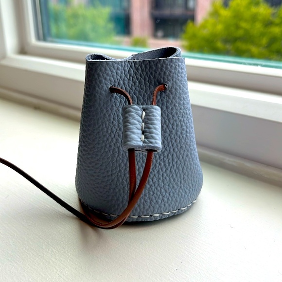 Goza Company | Bags | Powder Blue Leather Mini Bag | Poshmark